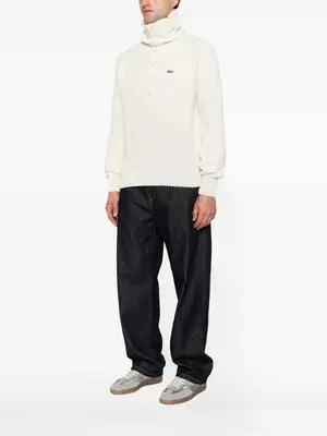 Lacoste Ribbed-knit High-neck Sweater