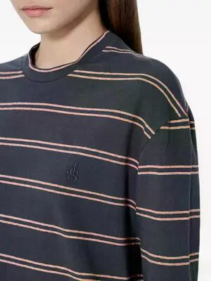 JIL SANDER Striped Cotton T-shirt
