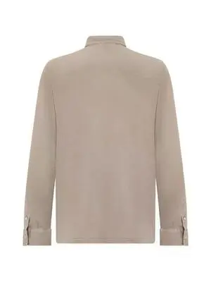 Fedeli Button-up Long-sleeved Shirt - Neutrals