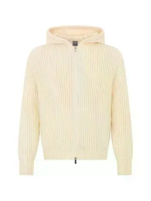 Fedeli Ribbed-knit Cashmere Cardigan - Neutrals