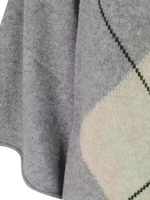 FAY Argyle-knit High-neck Sweater