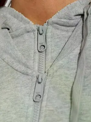 Adidas Layered-effect Cropped Hoodie