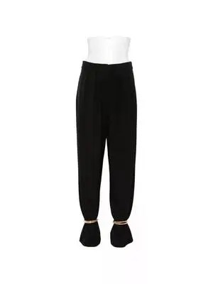 SIMONA CORSELLINI Anklet-detail Trousers - Black