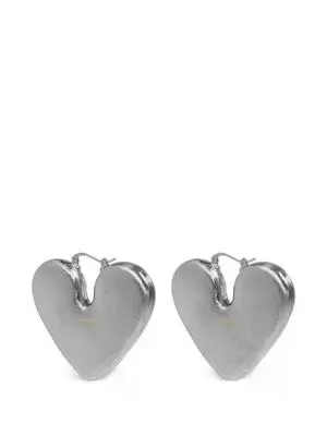 Jacquemus Crystal-embellished Heart-shaped Earrings