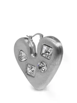 Jacquemus Crystal-embellished Heart-shaped Earrings