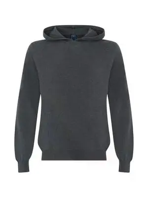 Fedeli Cashmere-knit Hoodie - Grey