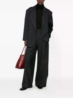 ELEH Wide-leg Tailored Trousers - Grey