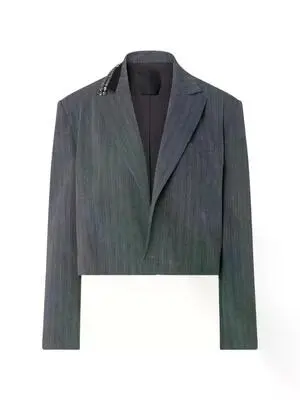 Liu Jo Pinstripe Cropped Jacket