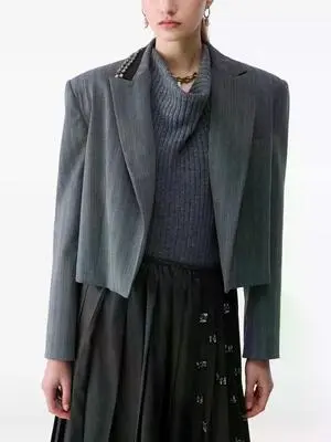 Liu Jo Pinstripe Cropped Jacket