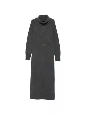 TWINSET Roll-neck Maxi Dress