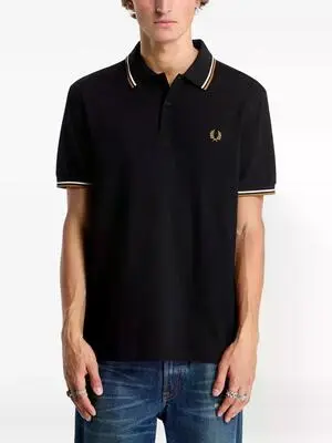 Fred Perry Twin Tipped Polo Shirt - Black