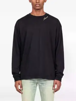 Amiri Script Oversized Long Sleeve Tee