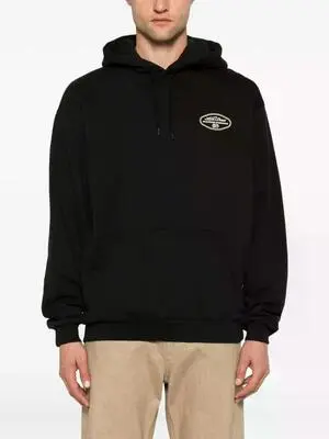 LES DEUX Worldwide Logo-print Cotton Hoodie