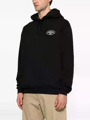 LES DEUX Worldwide Logo-print Cotton Hoodie
