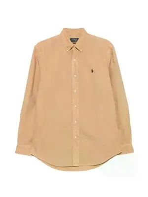 Polo Ralph Lauren Logo-embroidered Button-down Shirt - Brown
