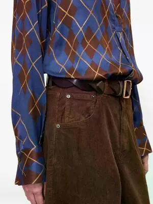 OTTOD'AME Corduroy Wide-leg Trousers