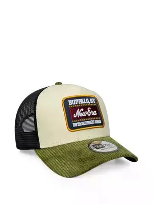 New Era Logo-patch Corduroy Trucker Cap - Neutrals