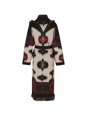 Alanui Icon Jacquard Fringe Coat