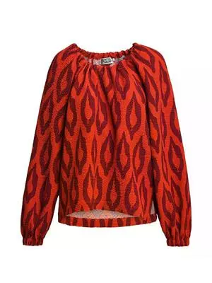 Essentiel Antwerp Kolorful Graphic-pattern Long-sleeve Blouse