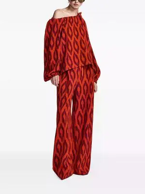 Essentiel Antwerp Kolorful Graphic-pattern Long-sleeve Blouse