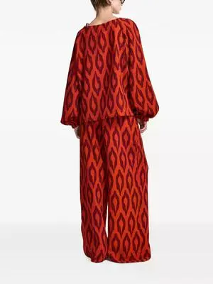 Essentiel Antwerp Kolorful Graphic-pattern Long-sleeve Blouse