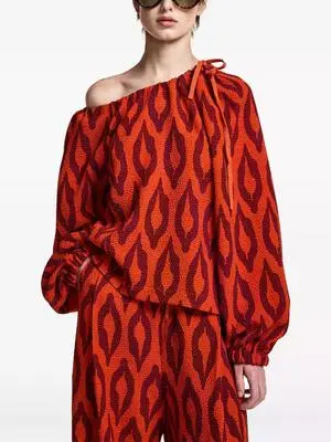 Essentiel Antwerp Kolorful Graphic-pattern Long-sleeve Blouse