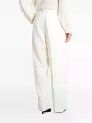 TOTEME High-waist Trousers Ecru