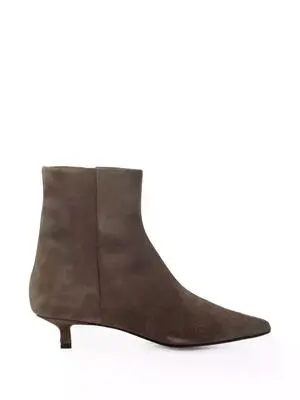 AeydĒ Pointed-toe Suede Ankle Boots - Brown