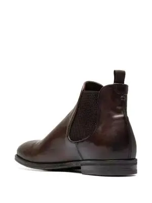 Officine Creative Vanderbilt Caou 012 Leather Chelsea Boots