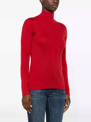 Max Mara Ribbed-knit Roll-neck Sweater