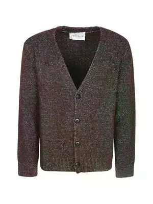 AMARANTO Marl-knit V-neck Cardigan