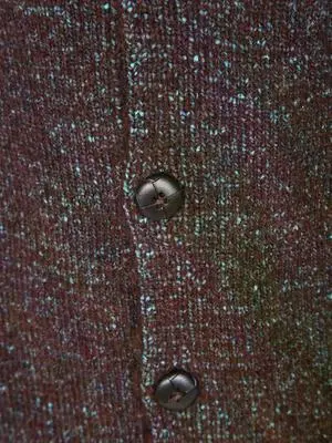 AMARANTO Marl-knit V-neck Cardigan