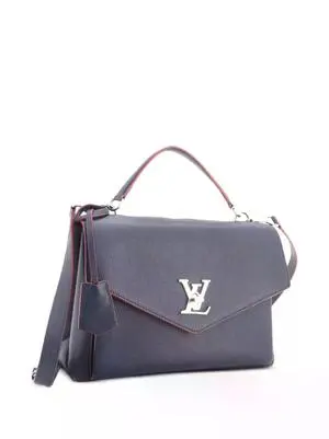 LOUIS VUITTON Mylockme Handbag Leather Satchel - Blue