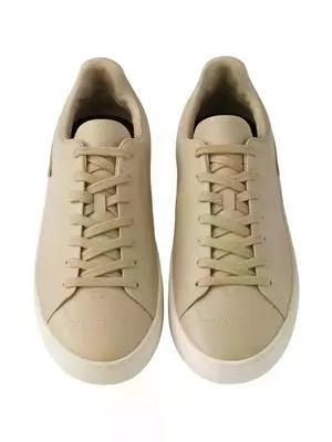 Prada Court Leather Sneakers - Neutrals