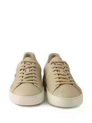 Prada Court Leather Sneakers - Neutrals