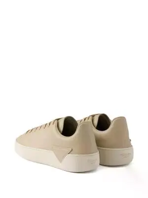 Prada Court Leather Sneakers - Neutrals