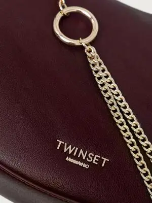 TWINSET Chain-embellished Shoulder Bag - Red