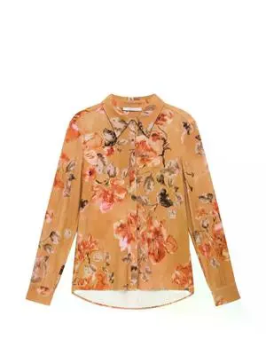 Malìparmi Frosted Blossom Floral-print Shirt - Neutrals