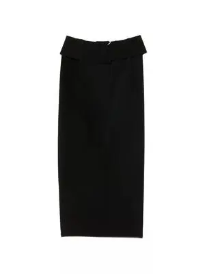 Patrizia Pepe Belted Pencil Midi Skirt