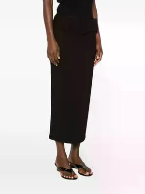 Patrizia Pepe Belted Pencil Midi Skirt