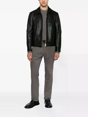Herno Pleated Drawstring Trousers - Neutrals
