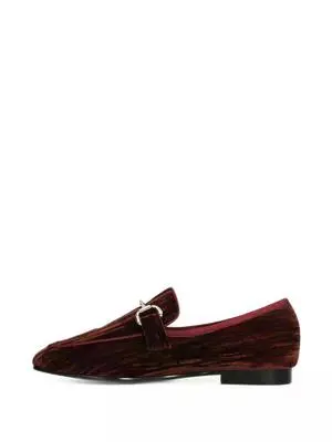 BIBI LOU Ashe Horsebit-detail Velvet Loafers