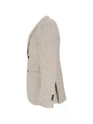 BRERA Check-pattern Notched-lapel Blazer