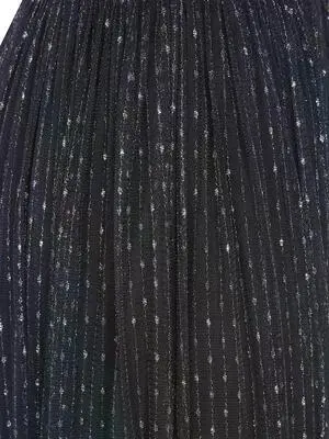 TWINSET Pleated Lurex-detail Maxi Skirt