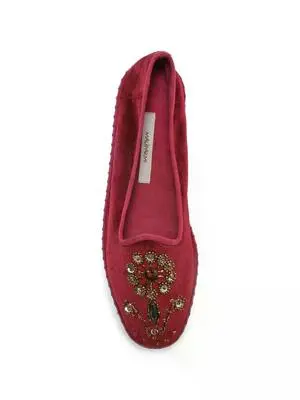 Malìparmi Babouche Bijoux Sequin-embroidered Ballet Flats