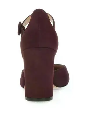 GIANVITO ROSSI Suede Block-heel Pumps