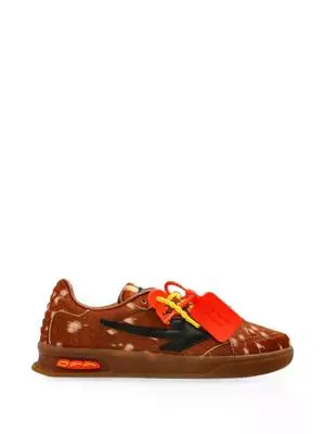 Off-White End Of Play Calf Hair Sneakers - Brown
