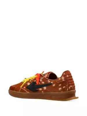 Off-White End Of Play Calf Hair Sneakers - Brown