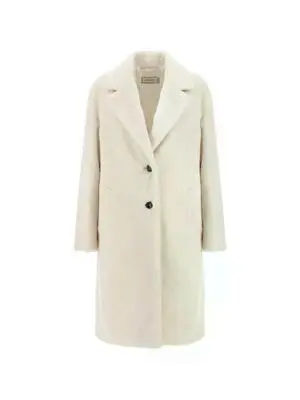 Peserico Faux-fur Single-breasted Coat