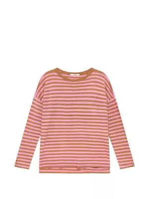 Malìparmi Striped Fine-knit Sweater - Brown